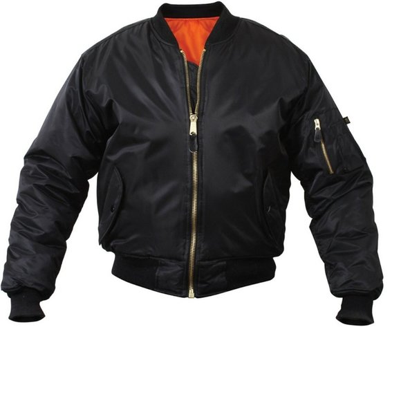 Jackets & Coats | New Mens Black Lightweight Winter Bomber Jacket ...